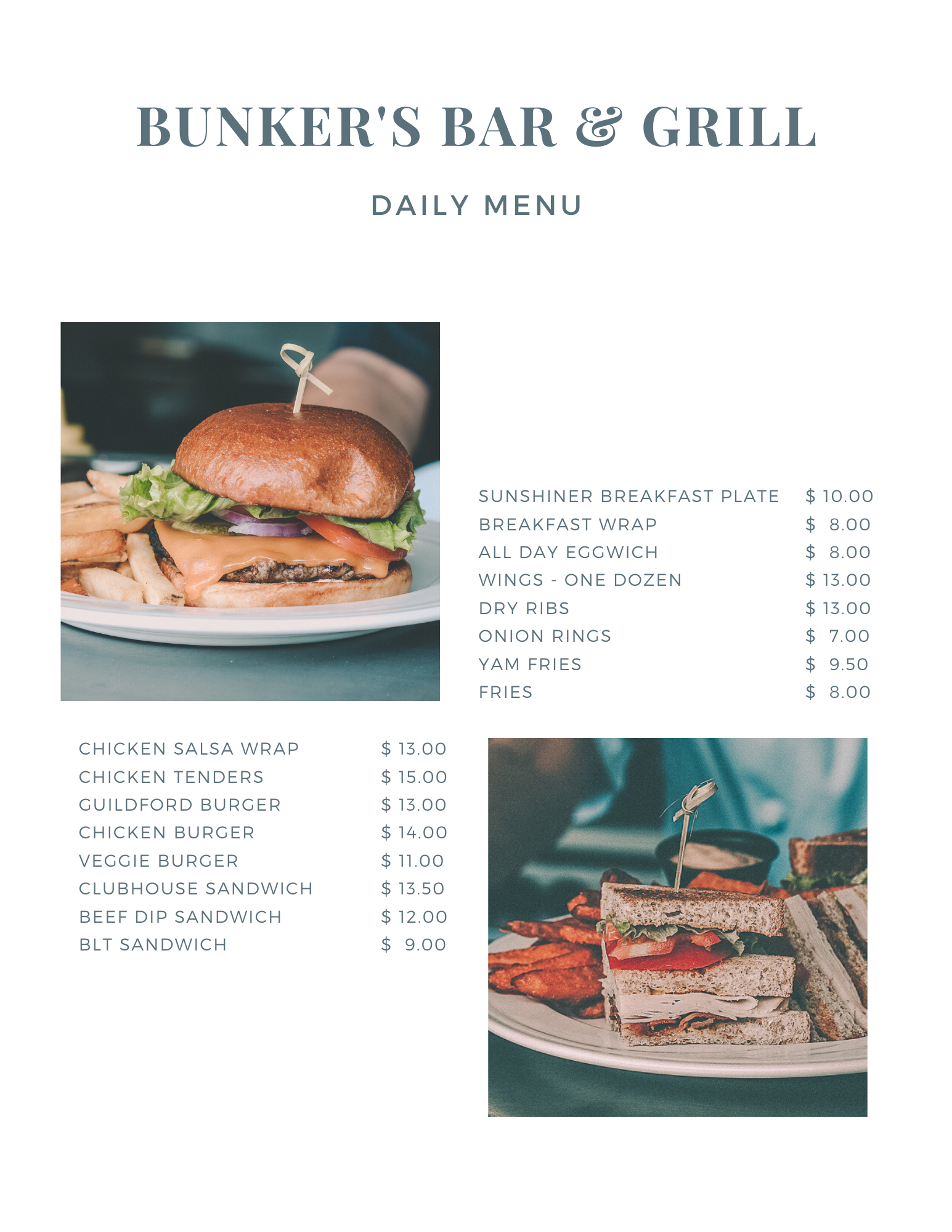 Bunker’s Bar & Grill Surrey Restaurant - Guildford Golf and Country Club