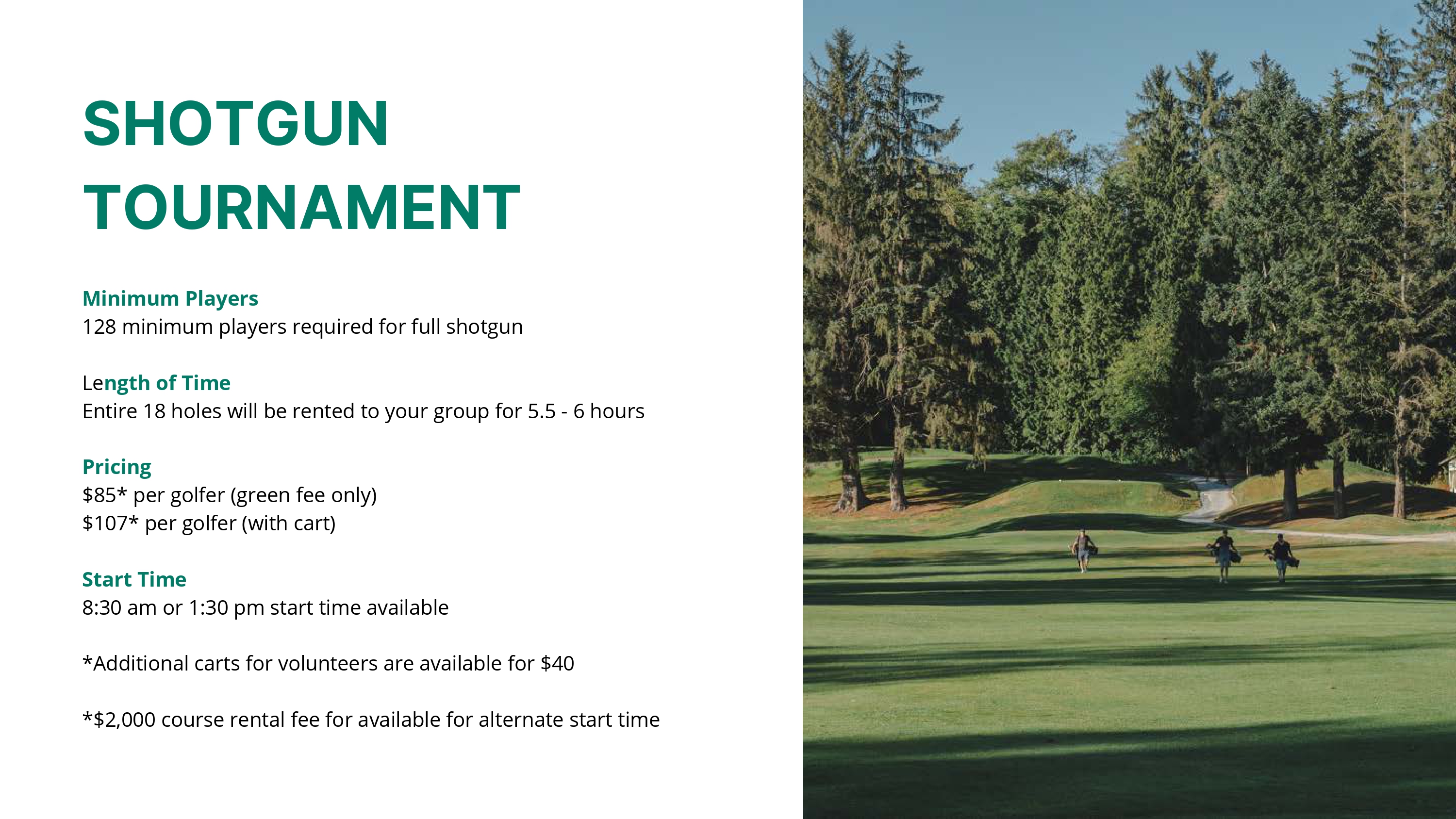 Golf Tournaments - Guildford Golf and Country Club